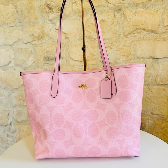 Coach | Bags | Coach Pink Tote And Wallet Set | Poshmark